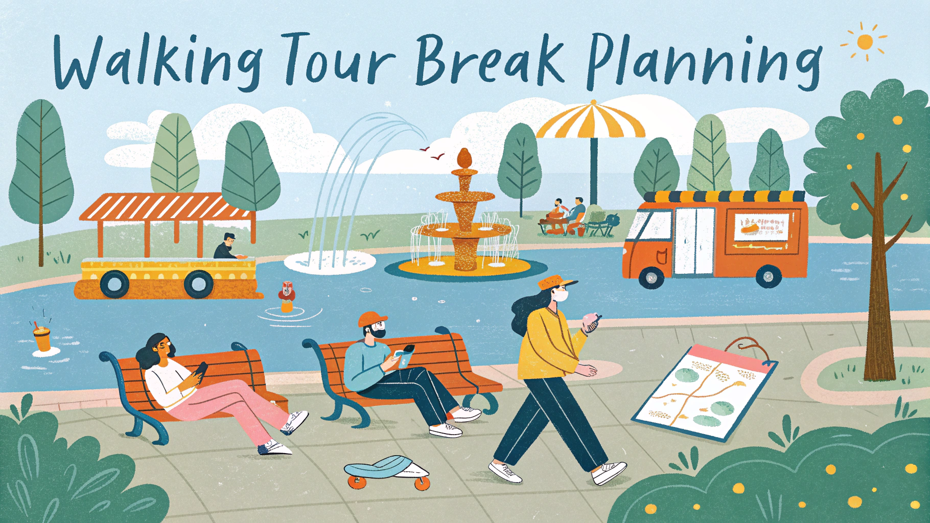 Walking Tour Break Planning - SelfGuidedWalk.com