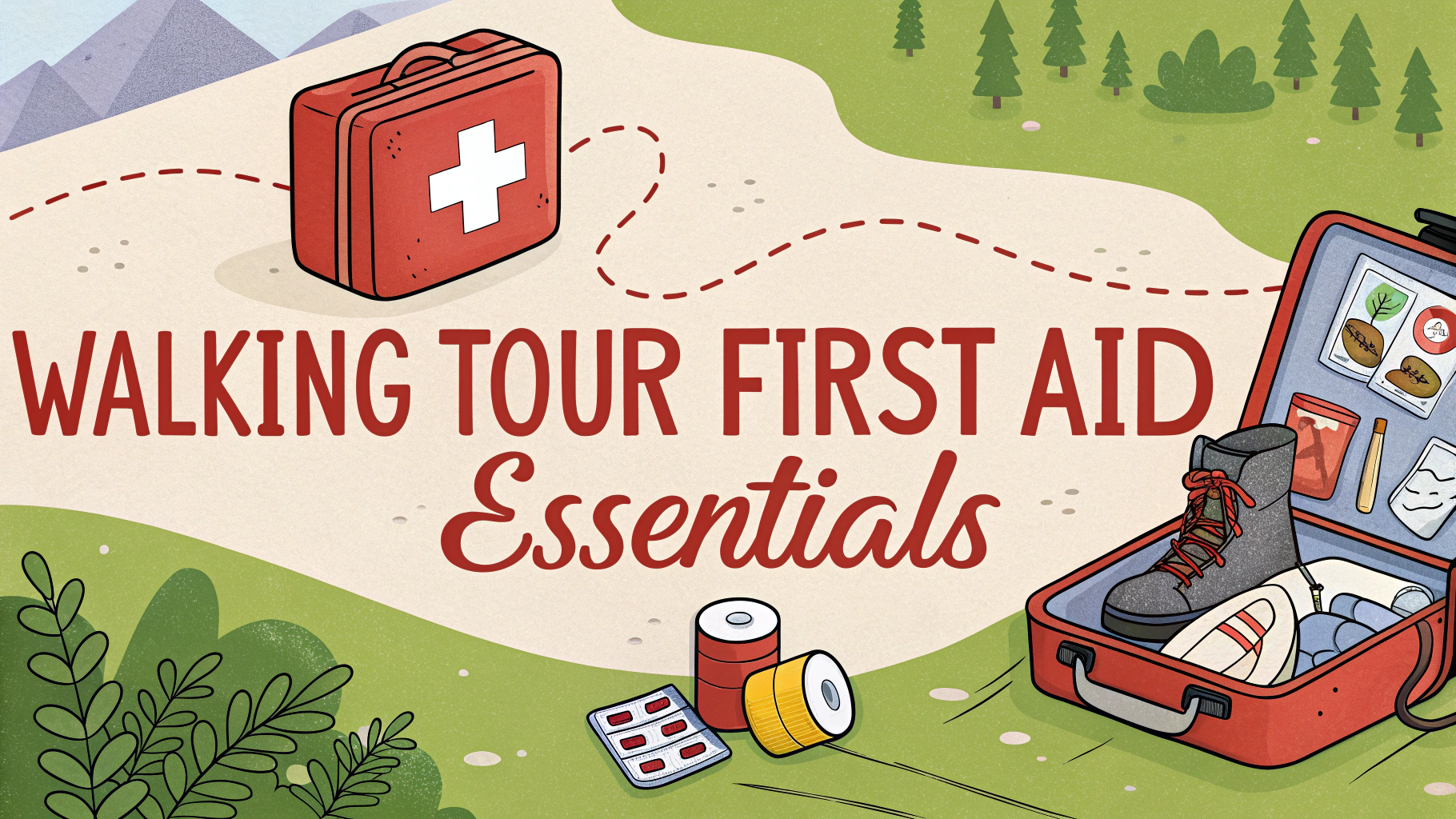 Walking Tour First Aid Essentials - SelfGuidedWalk.com