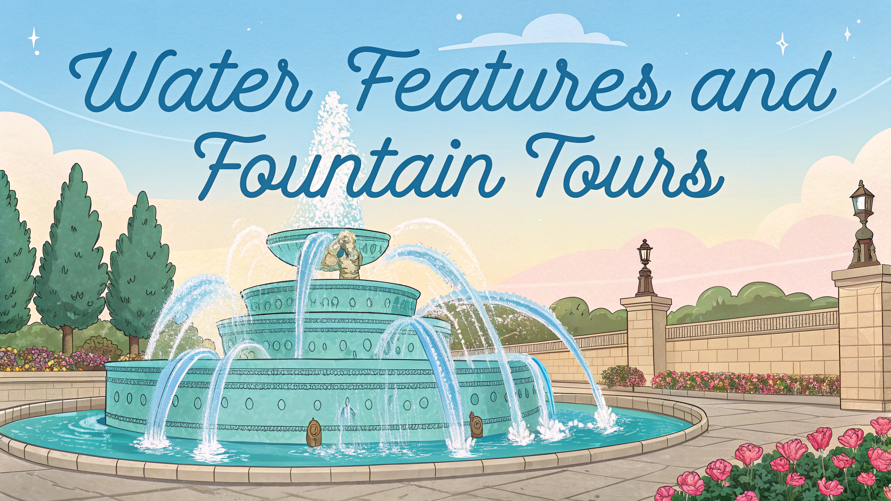 Water Features and Fountain Tours - SelfGuidedWalk.com