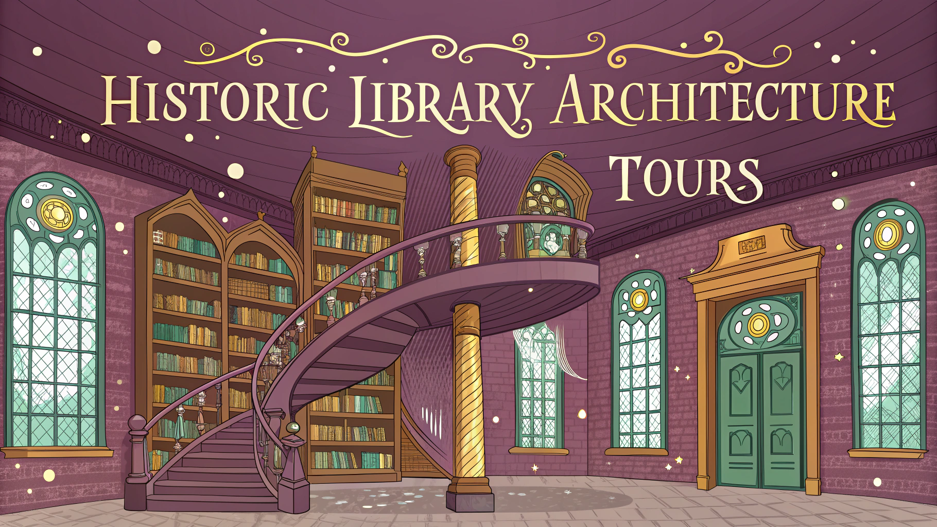 Historic Library Architecture Tours - SelfGuidedWalk.com