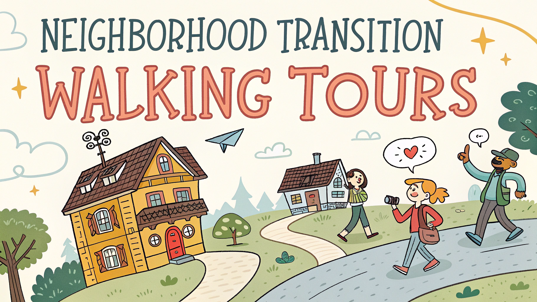 Neighborhood Transition Walking Tours - SelfGuidedWalk.com