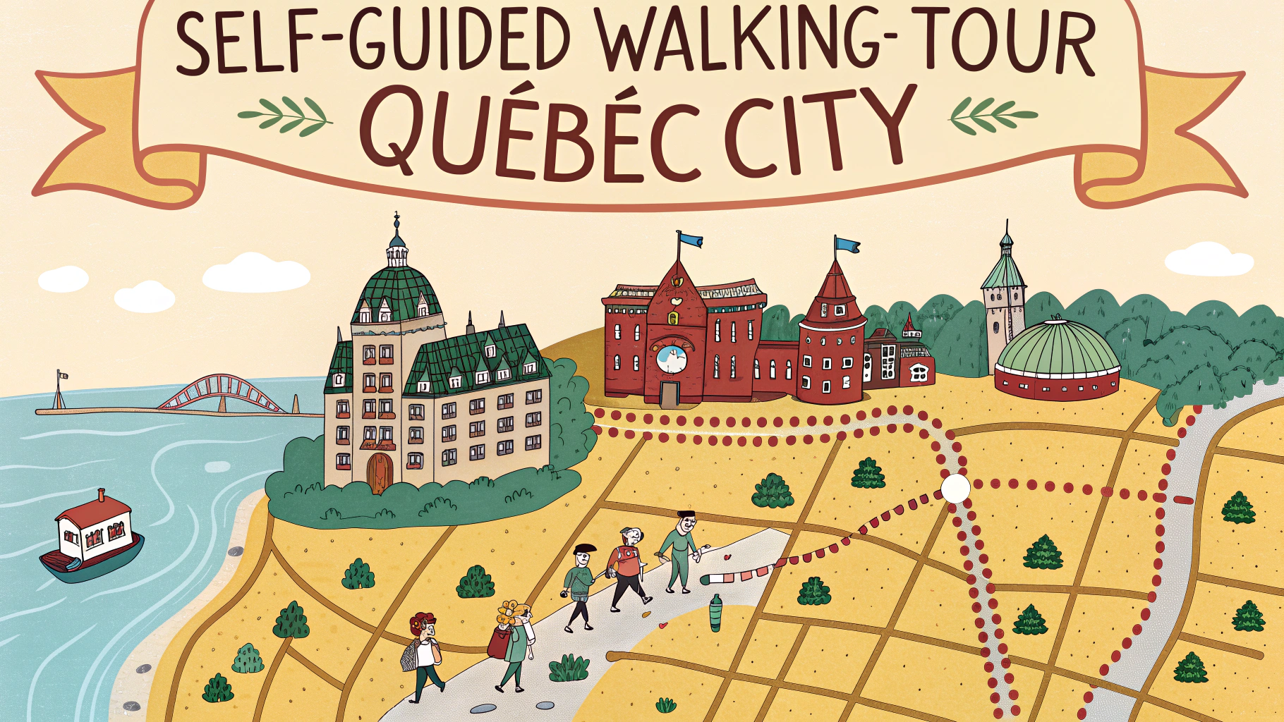 Self-Guided Walking Tour Quebec City - SelfGuidedWalk.com