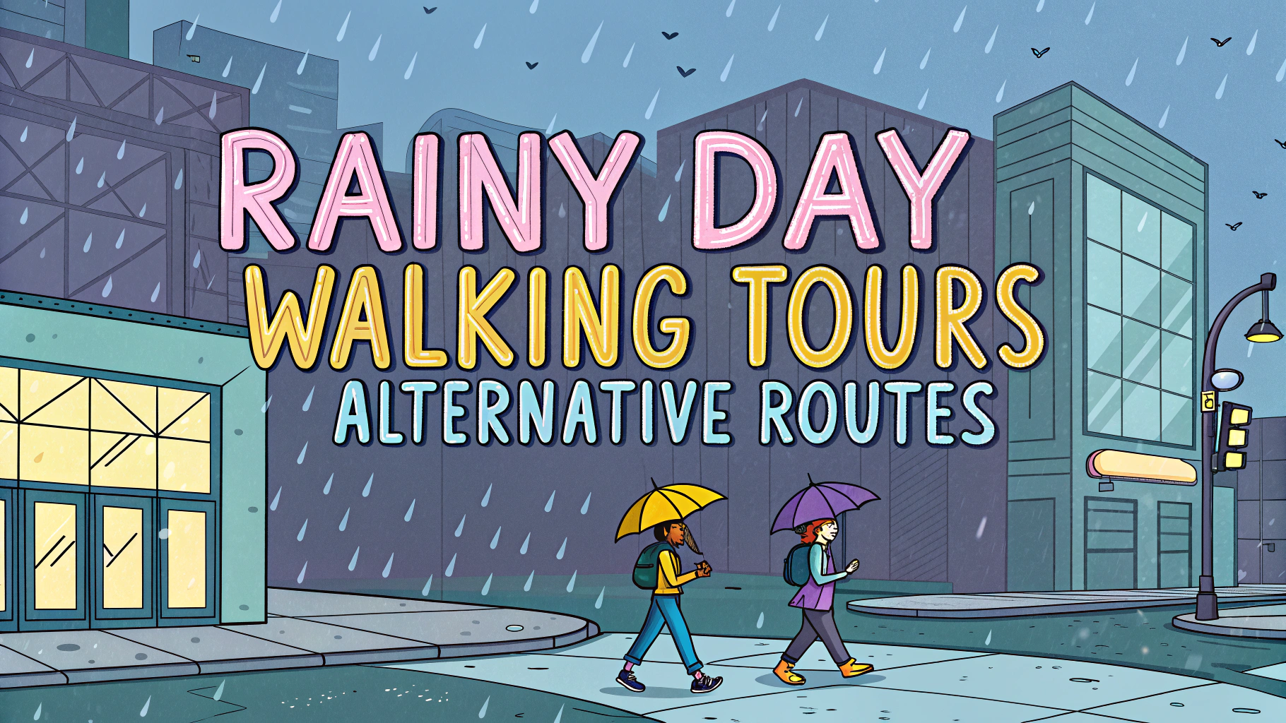 Rainy Day Walking Tours: Alternative Routes - SelfGuidedWalk.com