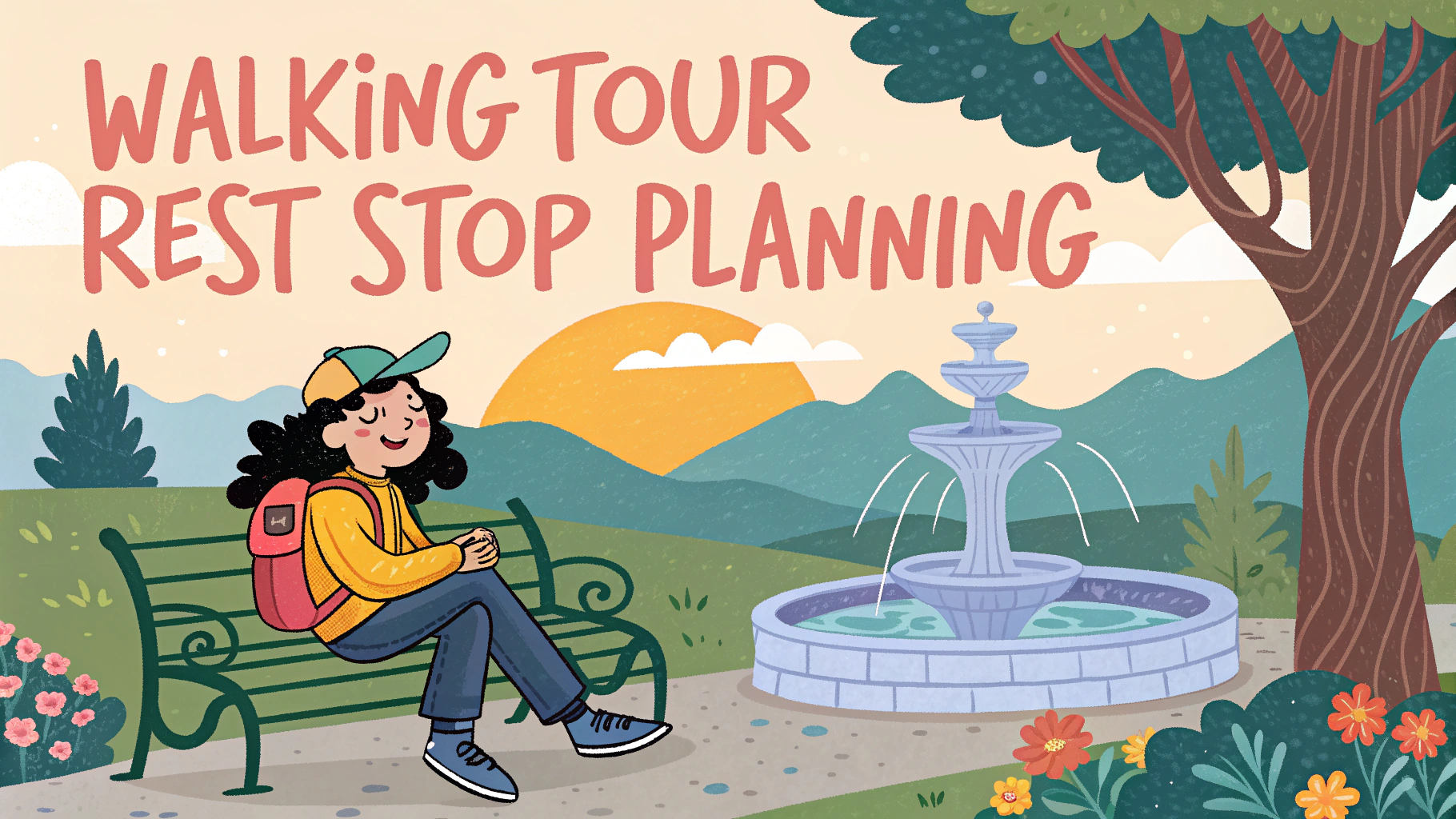 Walking Tour Rest Stop Planning - SelfGuidedWalk.com