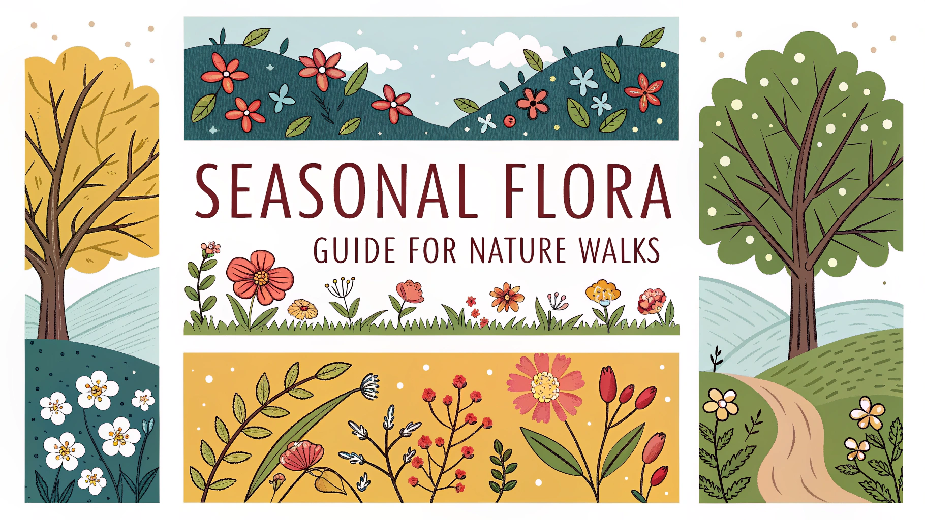 Seasonal Flora Guide for Nature Walks - SelfGuidedWalk.com