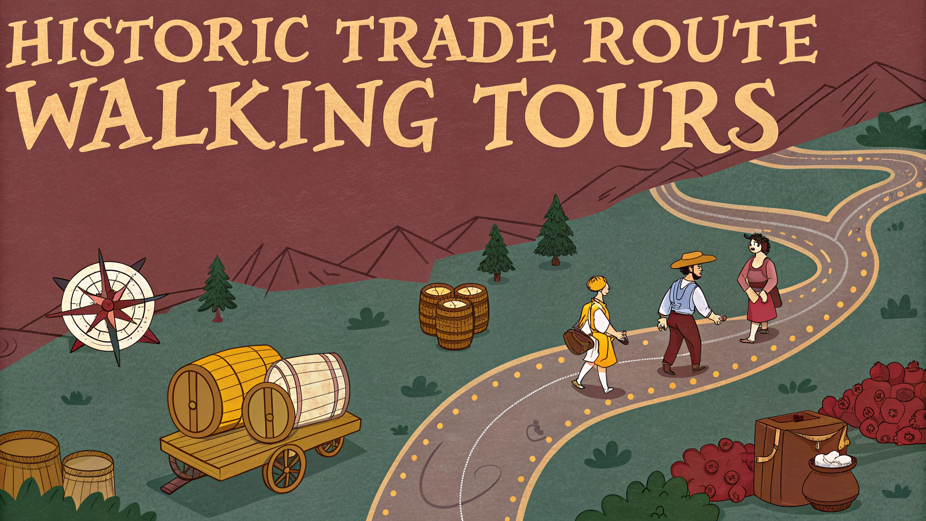 Historic Trade Route Walking Tours - SelfGuidedWalk.com