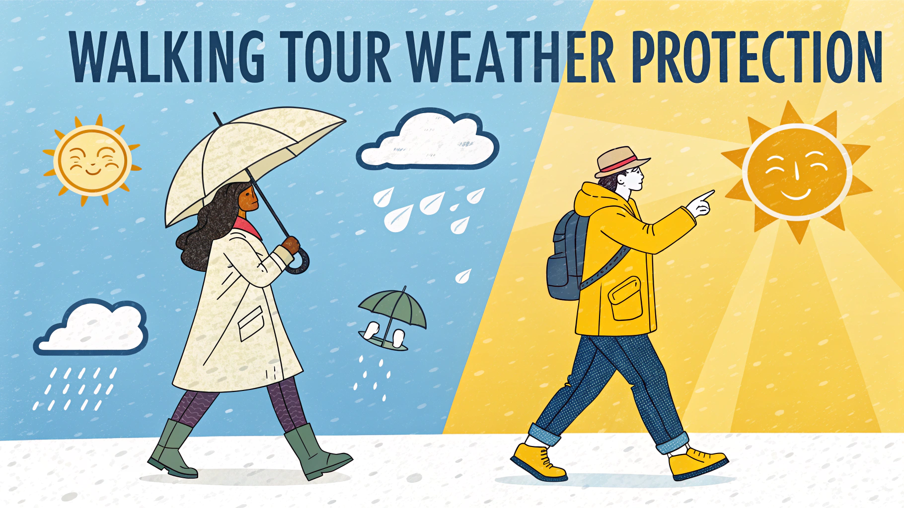 Walking Tour Weather Protection Guide - SelfGuidedWalk.com